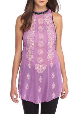 Tops Womens Purple Tunics Belk