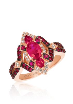 Le Vian Passion Ruby™ With Vanilla Diamonds® Ring In 14k Strawberry Gold® Belk