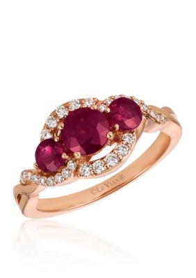Le Vian Passion Ruby™ With Vanilla Diamonds® Ring In 14k Strawberry