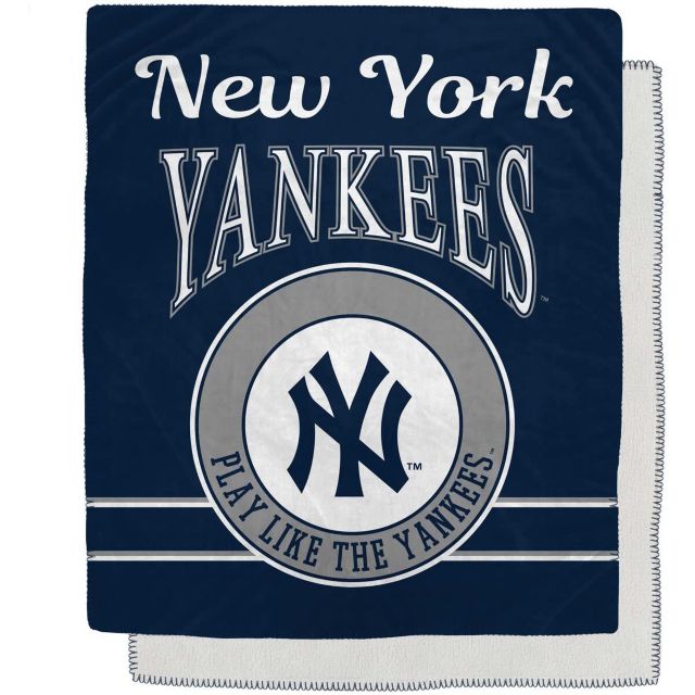 Pegasus MLB New York Yankees 50" x 60" Retro Emblem Flannel Fleece ...