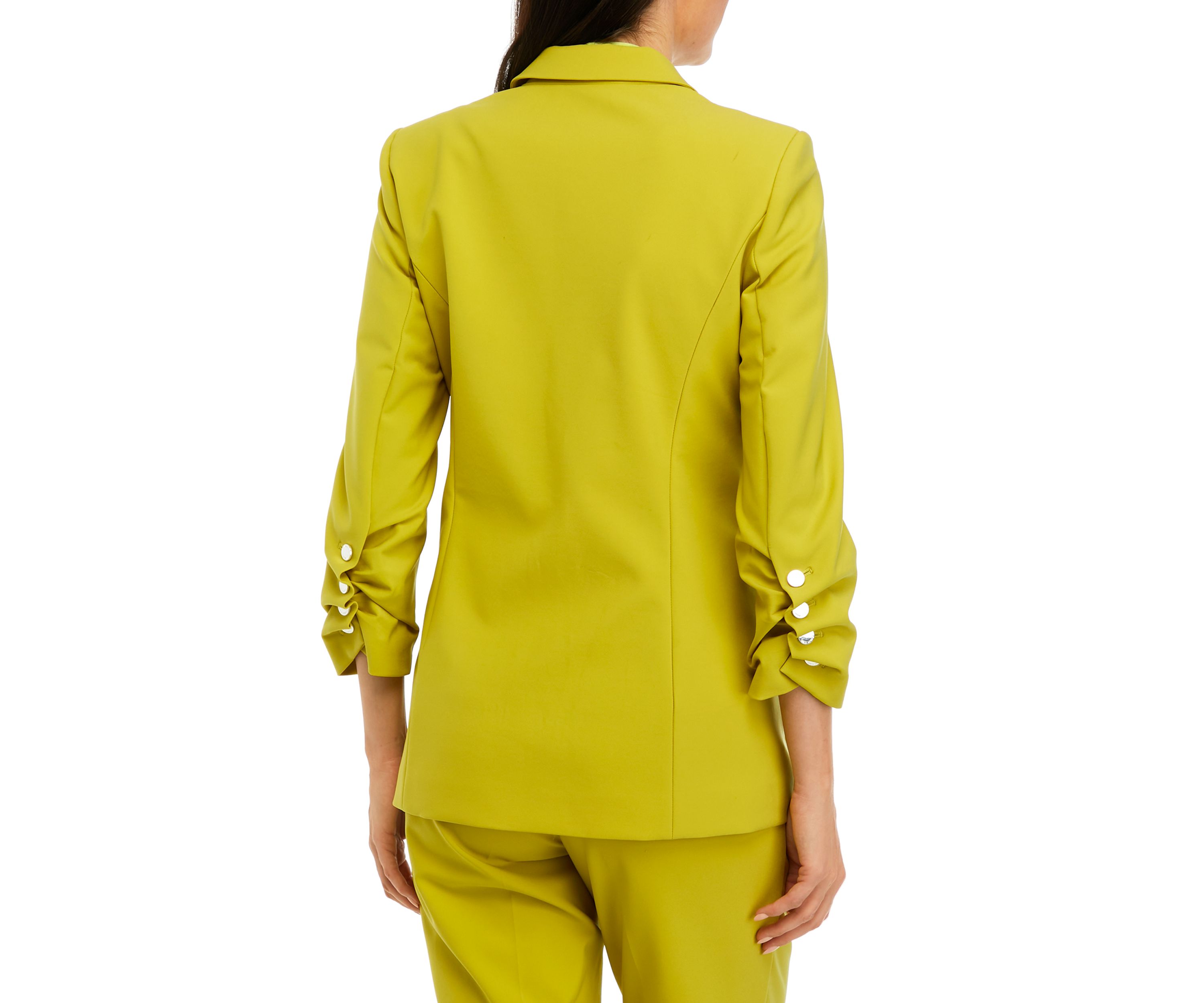 Calvin Klein Women S 3 4 Scrunch Sleeve Notch Collar Jacket Belk