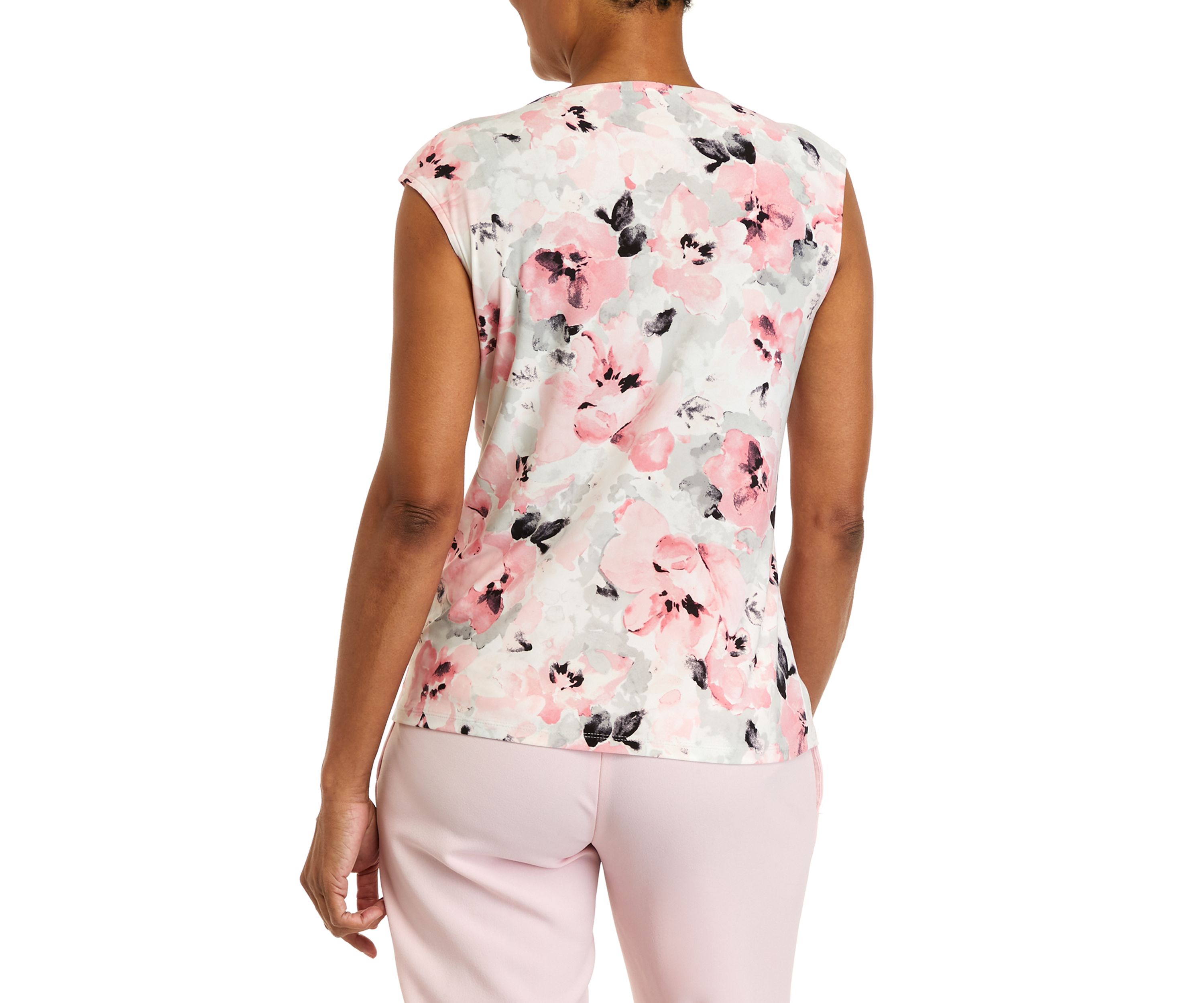 Kasper Women's Keyhole Cap Sleeve Blouse | Belk