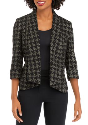 Kasper Women's Metallic Houndstooth Jacket | belk