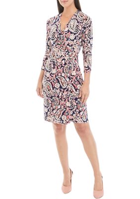 Kasper Women's Signature Printed Wrap Dress | belk