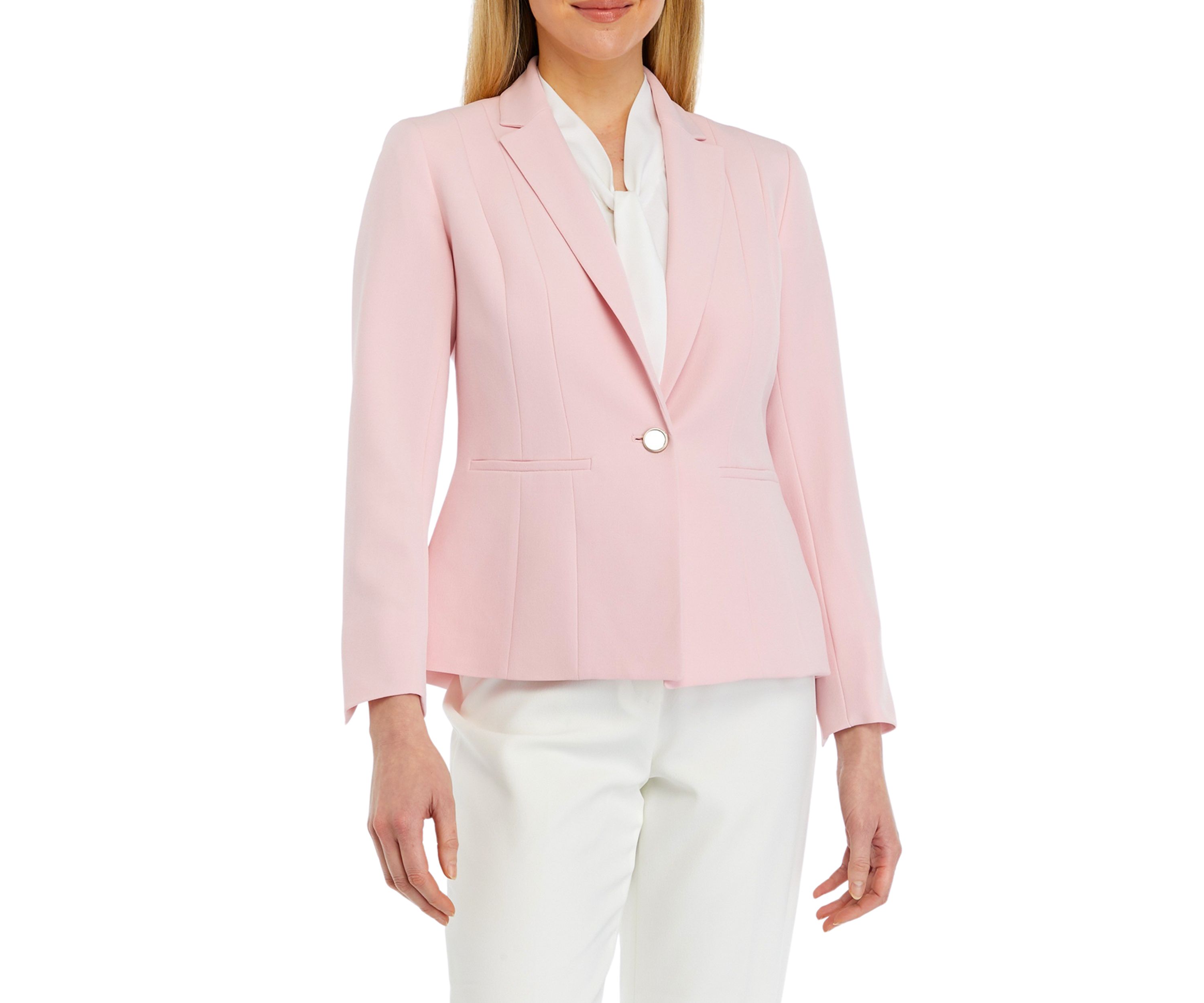 Kasper Women's One Button Panel Seamed Jacket | Belk