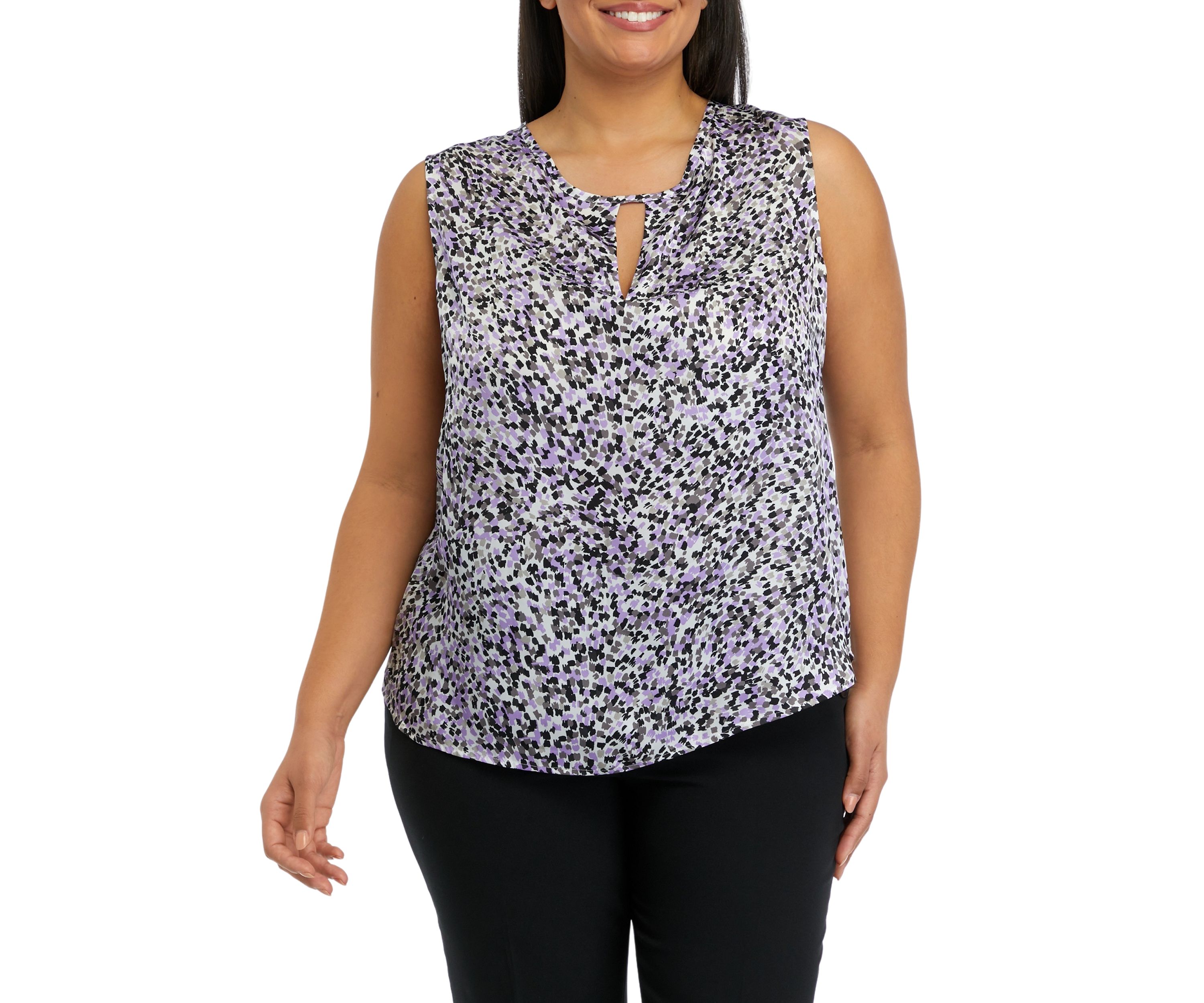 Kasper Plus Size Sleeveless Printed Top | Belk