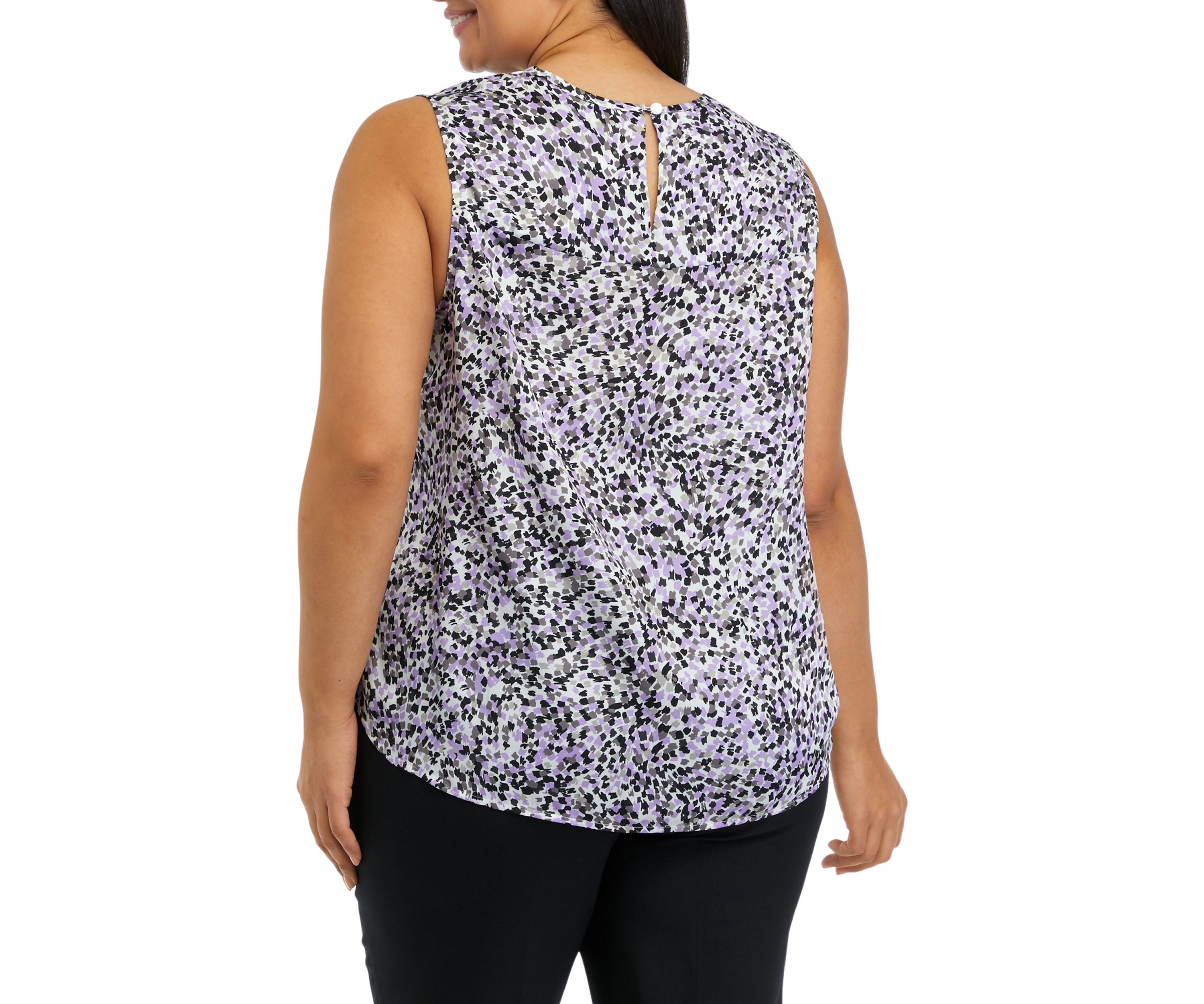 Kasper Plus Size Sleeveless Printed Top | Belk