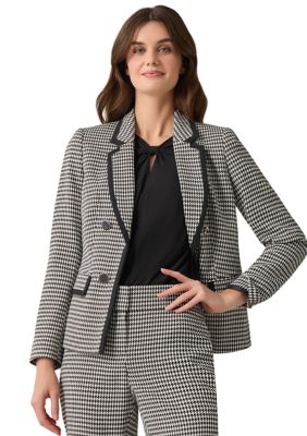 Kasper Women's Faux Double Breasted Printed Suit Separate Jacket | belk