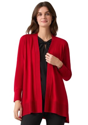 Kasper Women's Sharkbite Open Front Cardigan | Belk