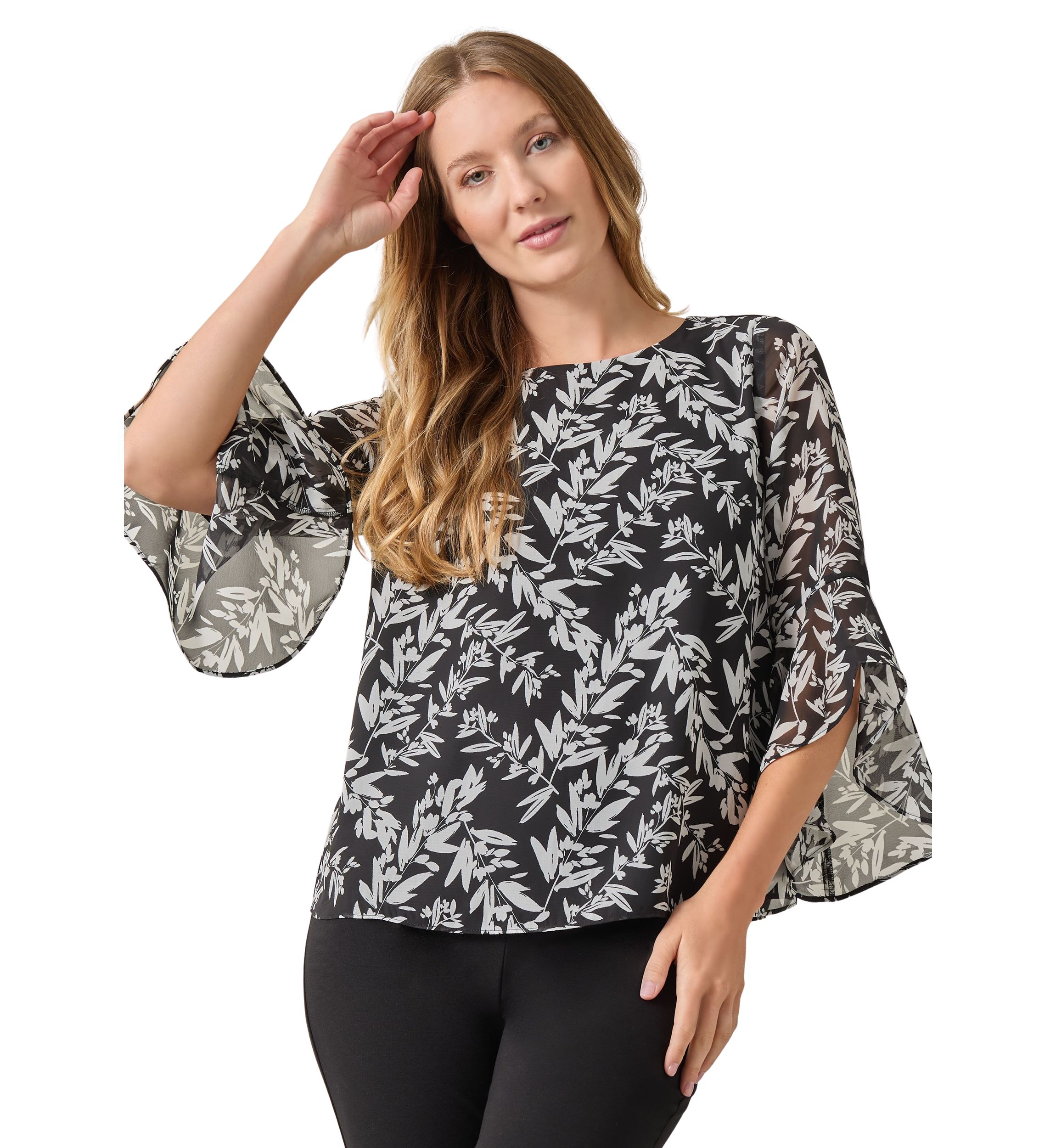 Kasper Women's Bell Sleeve Blouse | Belk