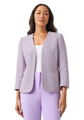 Kasper Women's 3/4 Sleeve Open Front Blazer | belk