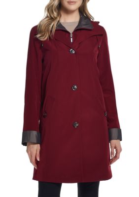 Gallery Rain Coat with Hood | belk