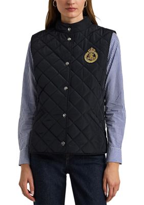 Lauren Ralph Lauren Quilted Vest with Crest | belk