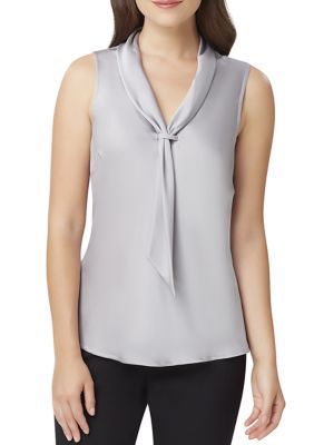 Tahari ASL Women's Sleeveless Charmeuse Sailor Top | belk