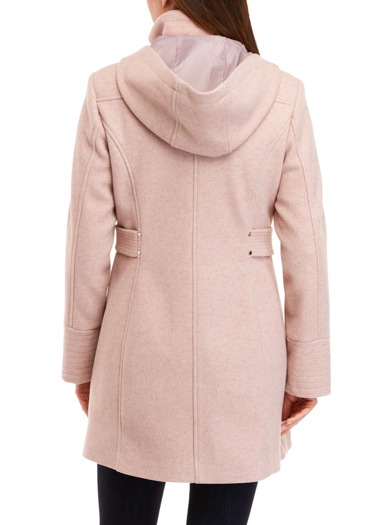 INTL d.e.t.a.i.l.s Women's Faux Wool Coat with Hood | Belk