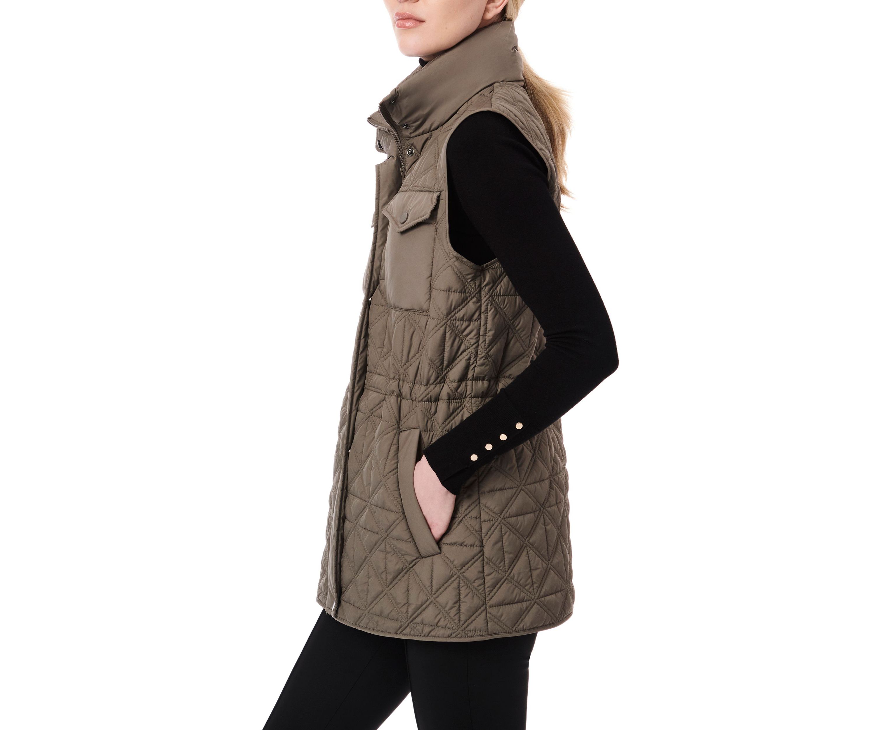 Bernardo Funnel Neck Liner Vest | Belk