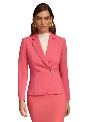 Donna Karan New York Women's Scuba Crepe Side Button Jacket | belk