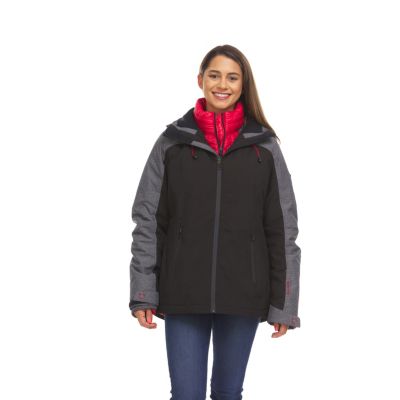 Avalanche Women’s Ski Jacket 3 in 1 Waterproof Winter Jacket Snow ...