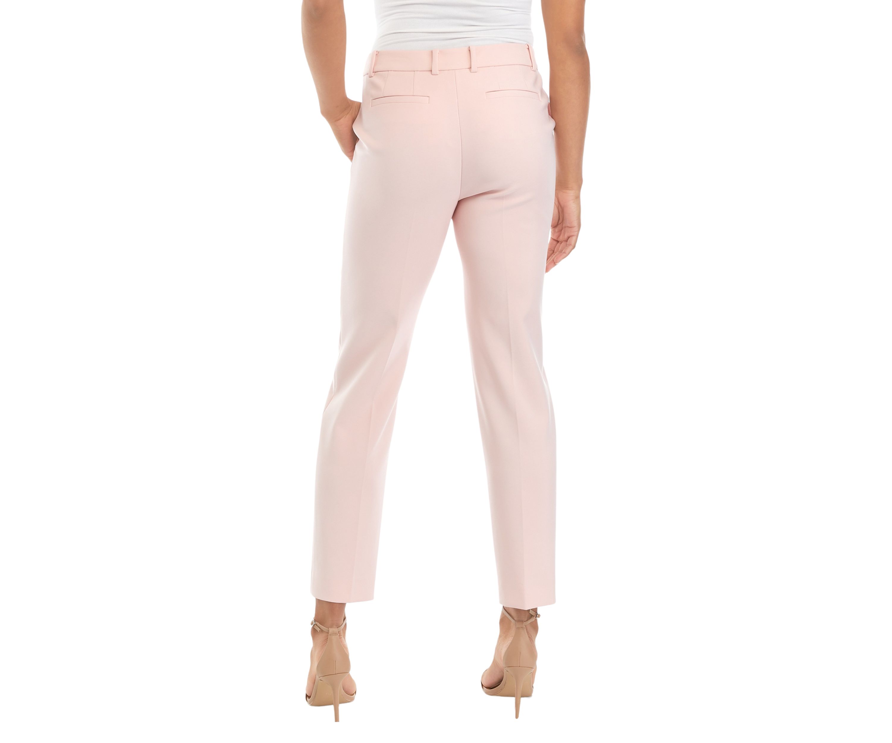 Anne Klein Women's Fly Front Slash Pocket Straight Ankle Pants | Belk
