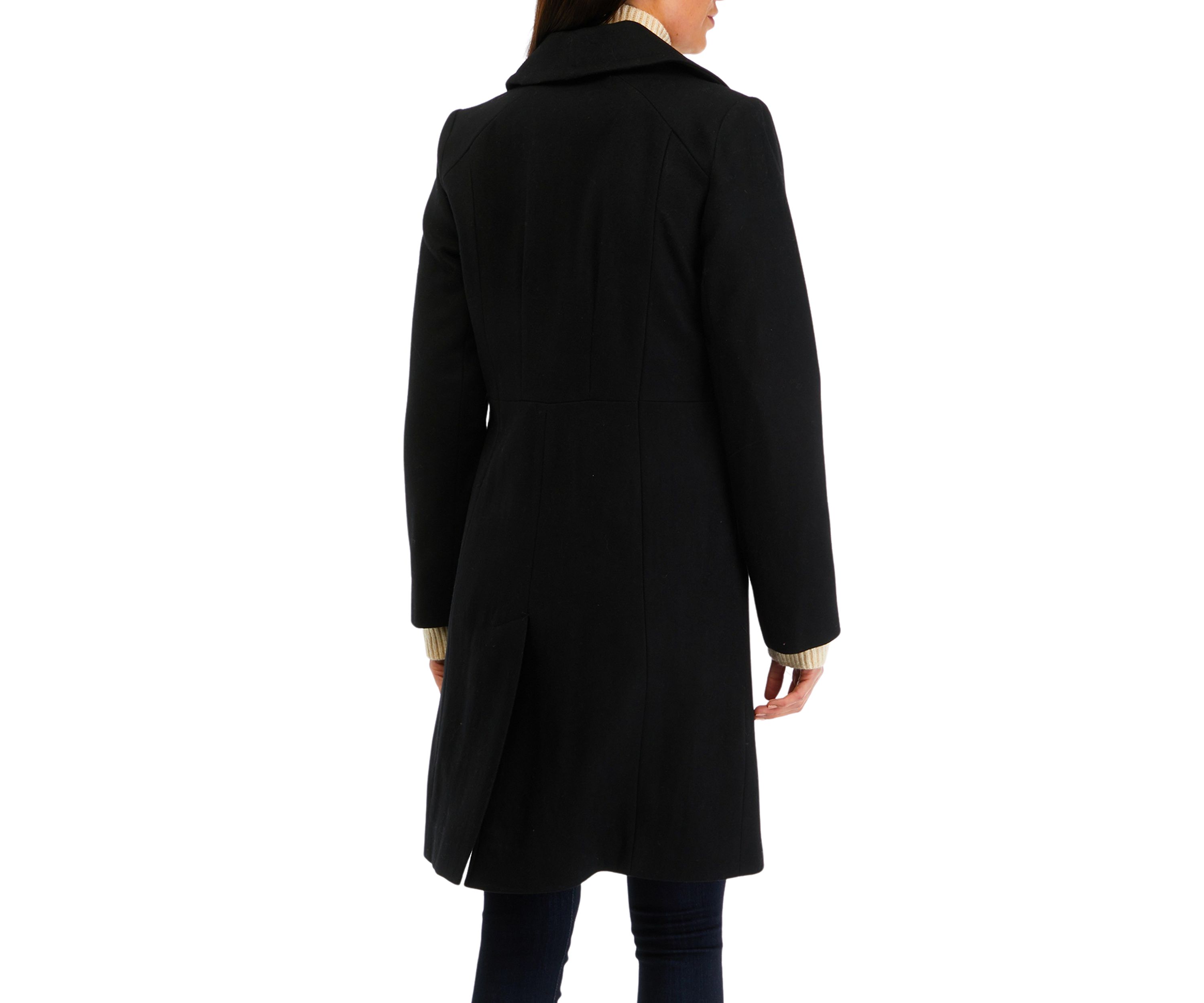Anne Klein Women's Mid Wool Notch Collar 38'' Coat | Belk