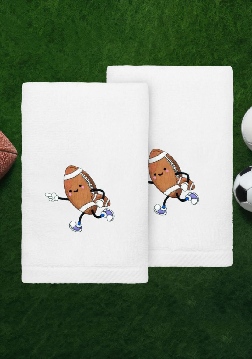 Linum Home Textiles Football Player Hand Towels Set of 2 | Belk