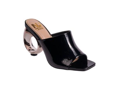 Ninety Union Jloo, Open Toe Slide With A Cool Circular Metallic Round ...