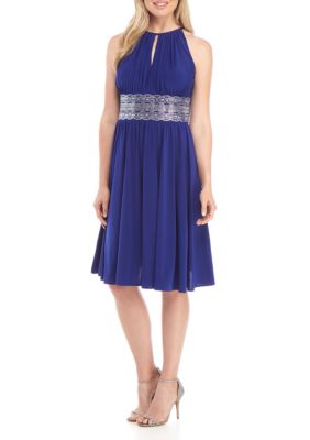 Rm Richards Halter Keyhole Neck Short Dress Belk