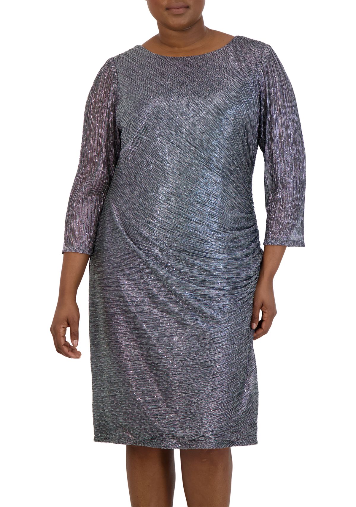 R & M Richards Side Ruched Cocktail Dress | Belk