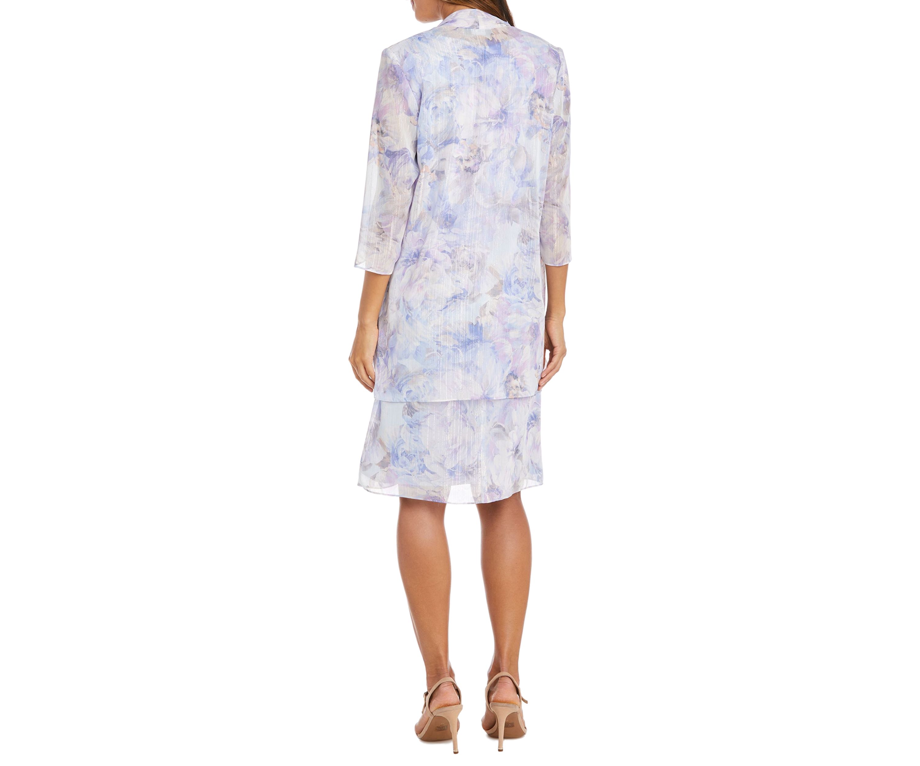 R & M Richards Yuryu Chiffon Jacket Dress | Belk