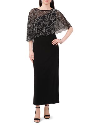 MSK Women's Long Capelet Gown | Belk