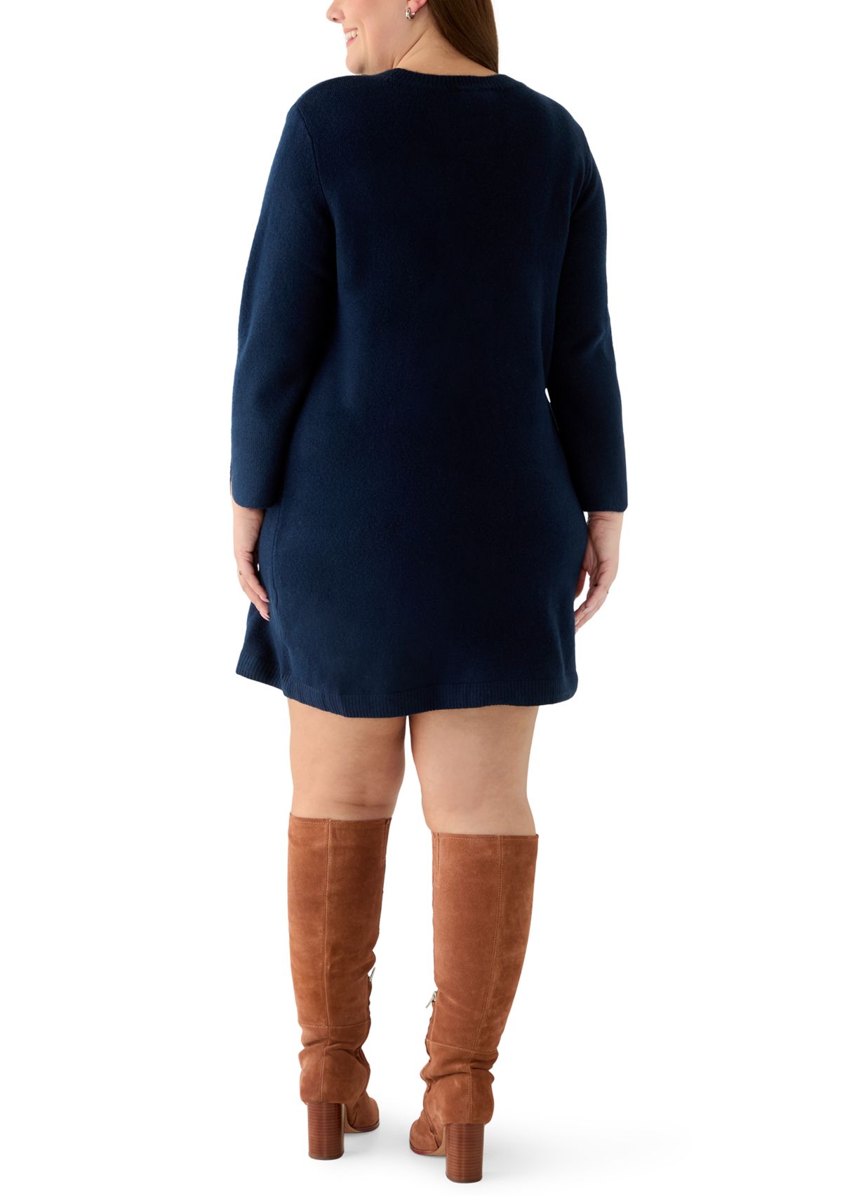 MSK Plus Size A-Line Sweater Dress | Belk