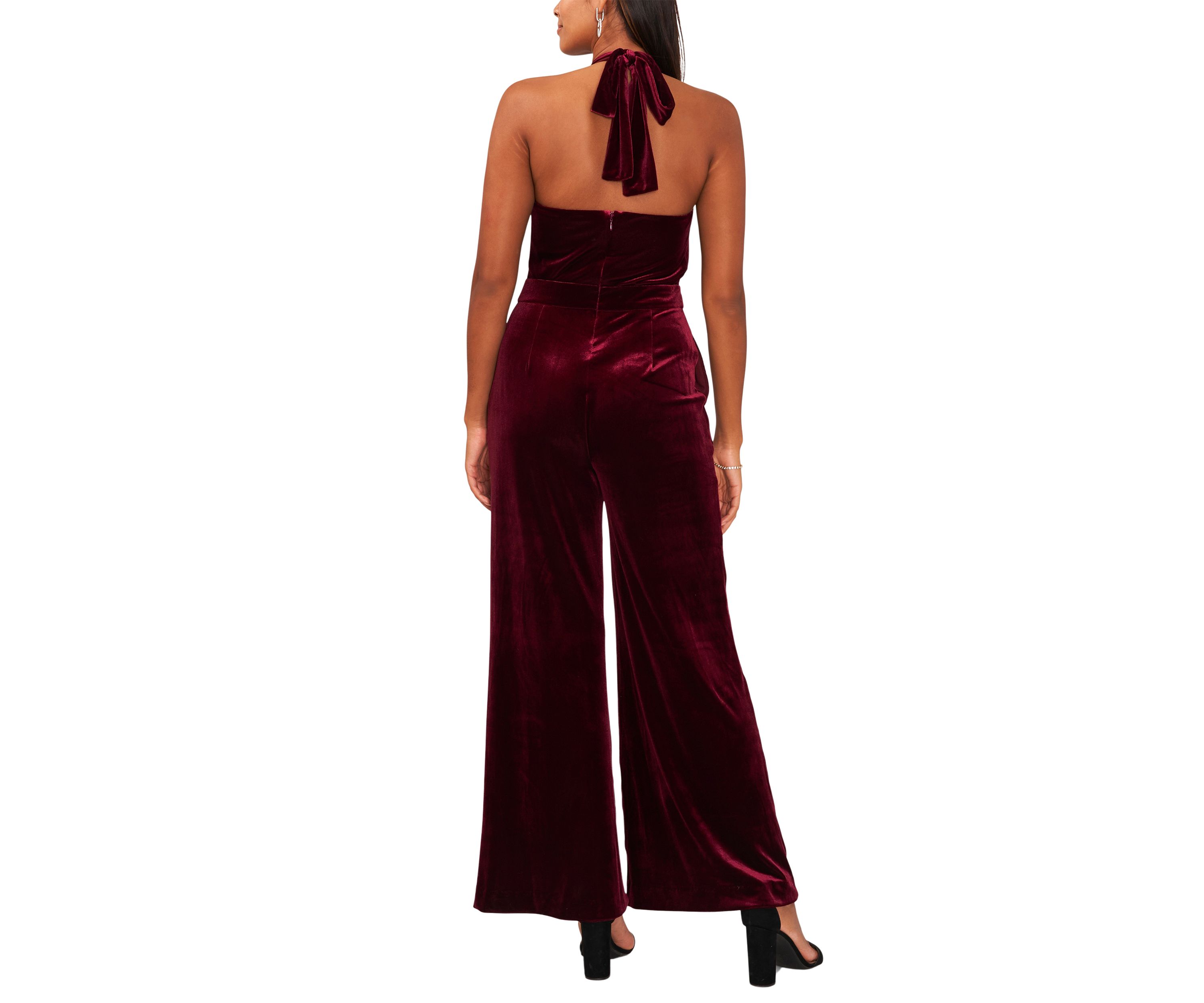 MSK Women's Velvet Halter Neck Jumpsuit | Belk