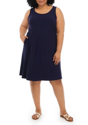 52seven Plus Size Sleeveless Knit Dress | Belk