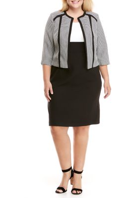Studio 1 Plus Size Tipped Colorblock Sheath Dress | belk