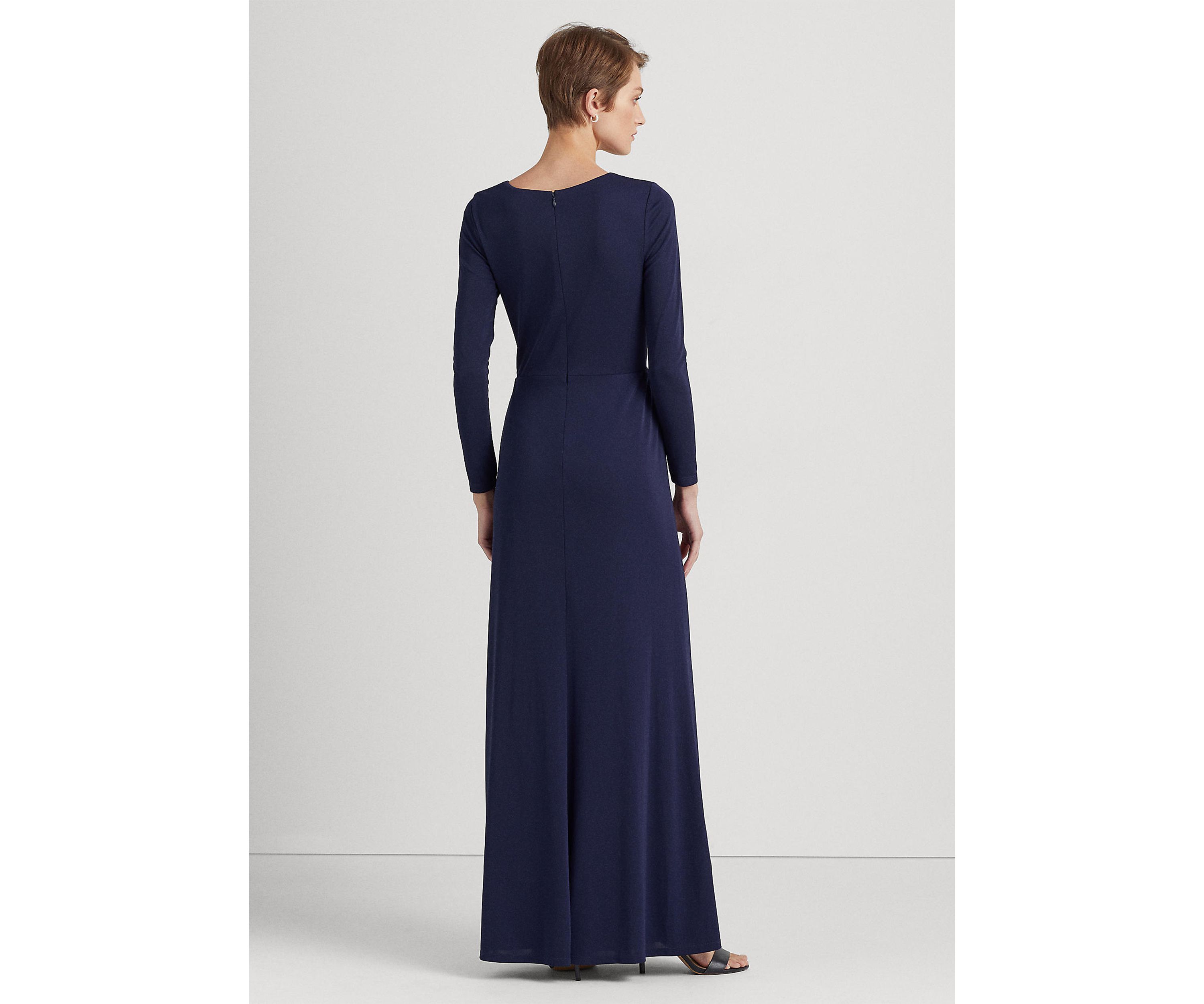 Lauren Ralph Lauren Ruffle-Trim Jersey Gown | Belk