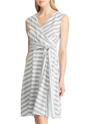 Lauren Ralph Lauren Striped Fit and Flare Dress | belk