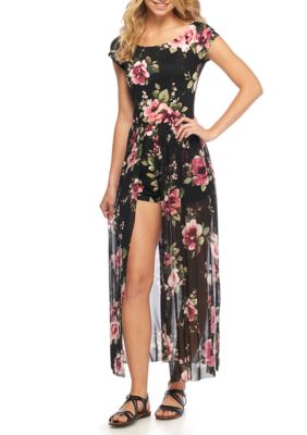 BeBop Mesh Walk Through Romper | belk