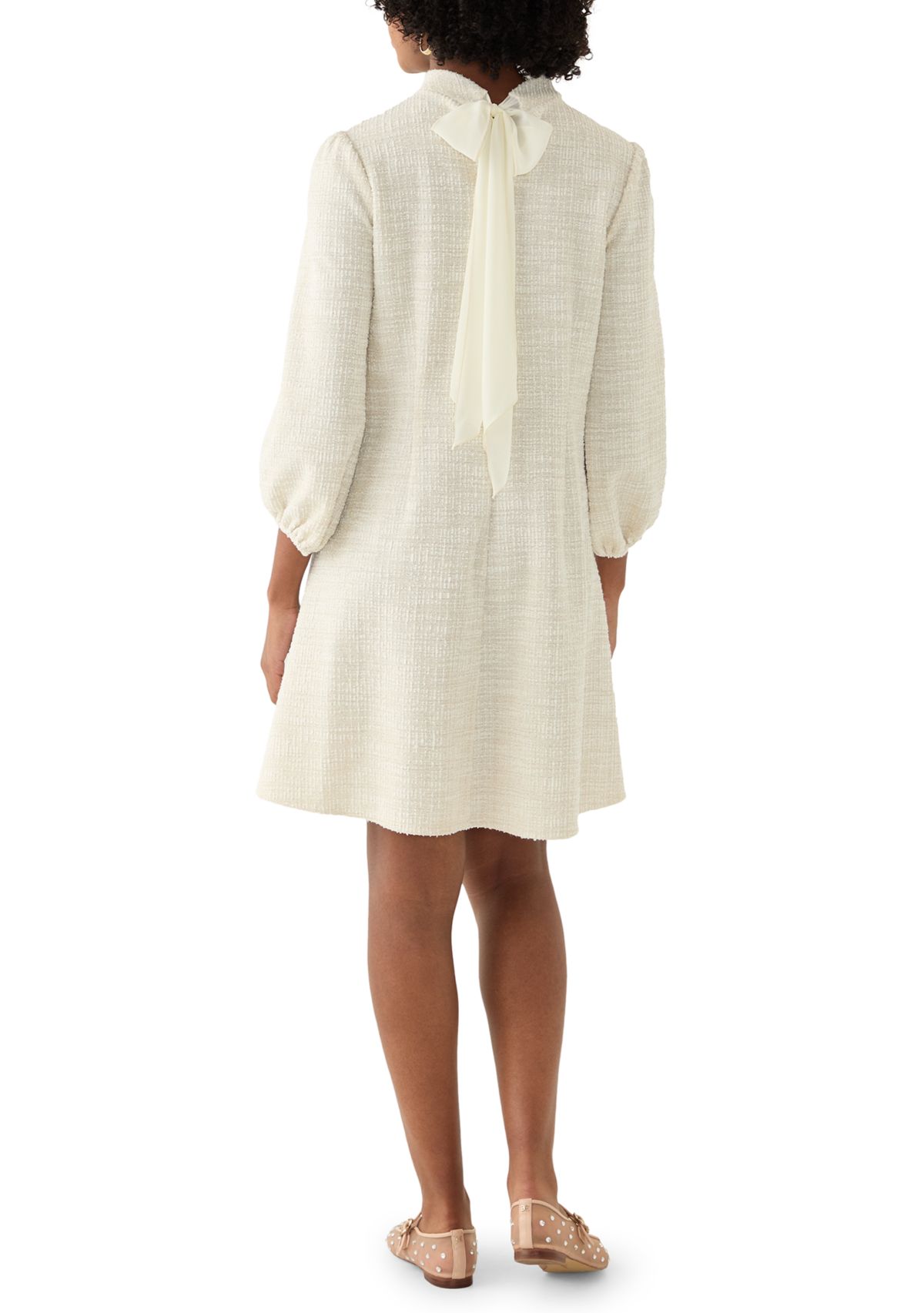 Robbie Bee Women's Mock Neck Boucle Mini Dress | Belk