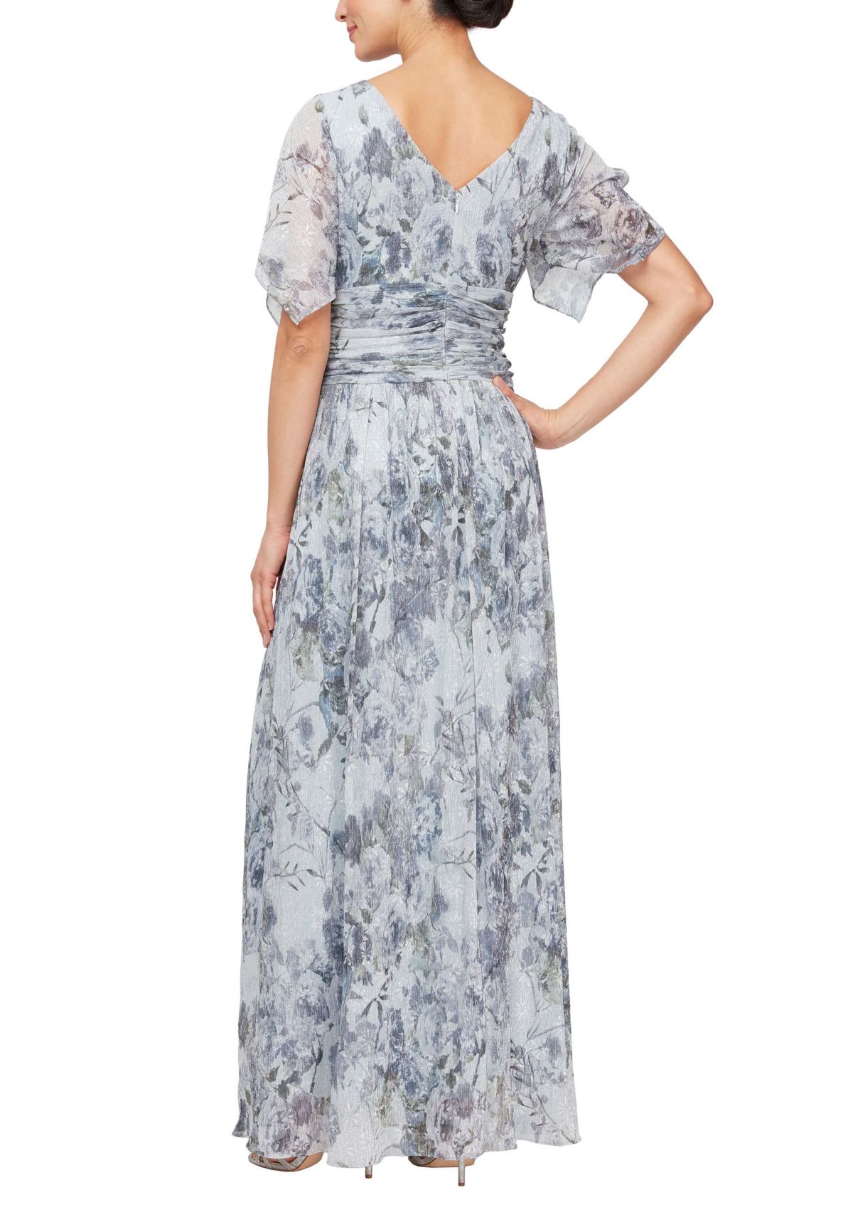 SLNY Long Printed Dress | Belk