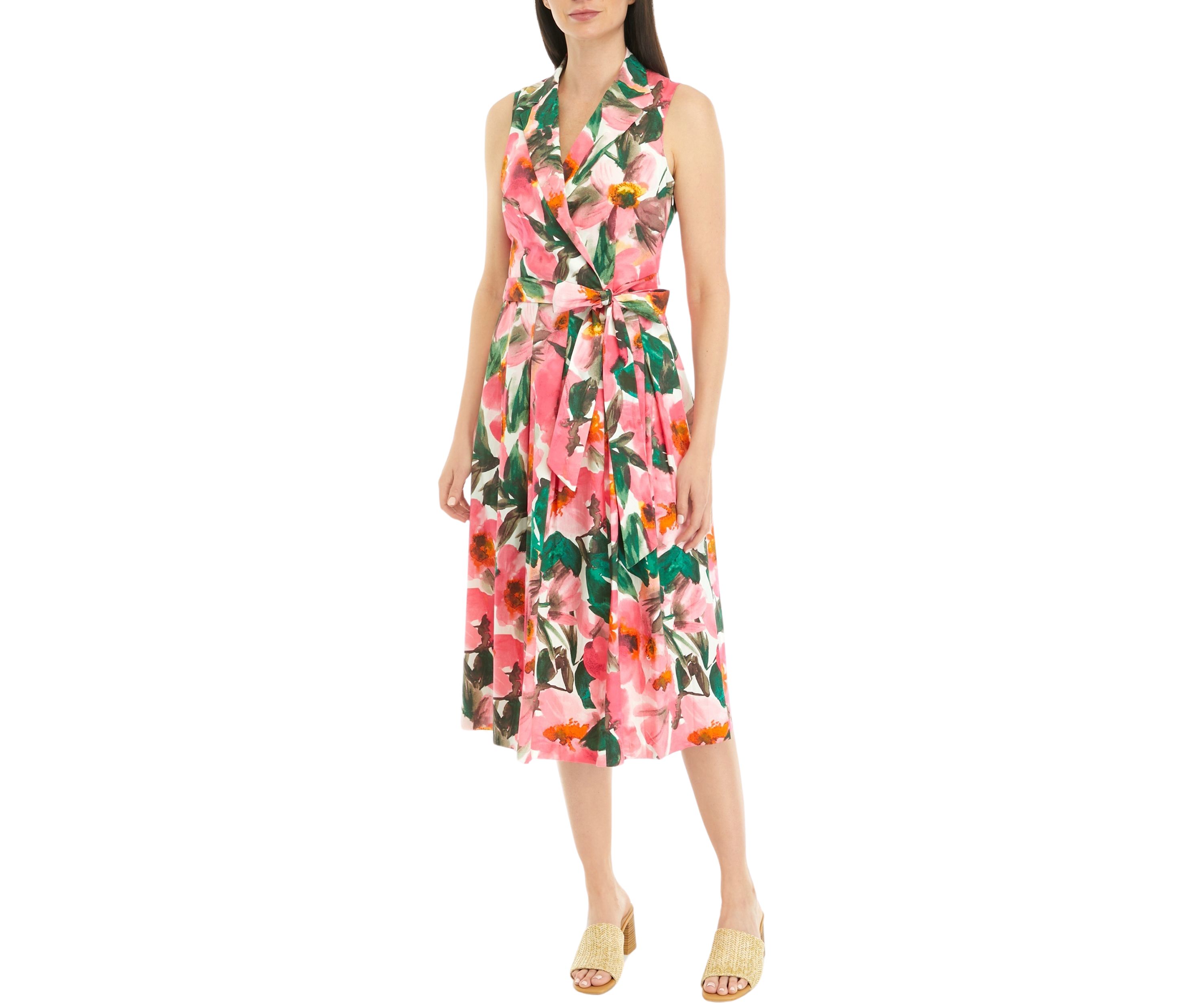 Anne Klein NOTCH COLLAR WRAP W/ FULL SKIRT | Belk