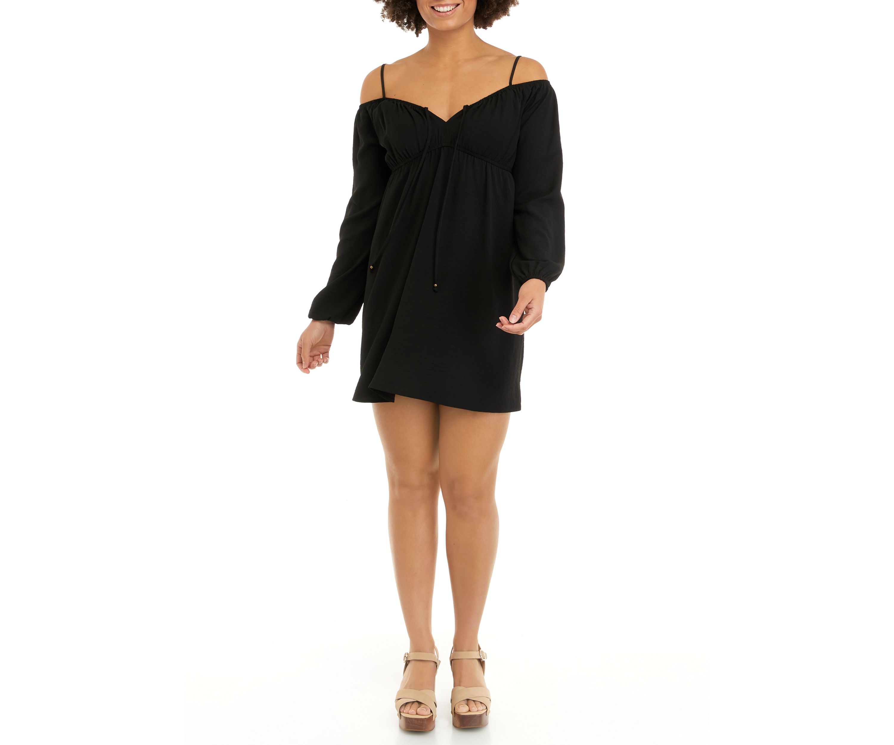 BeBop Women's Long Sleeve Swing Dress | Belk