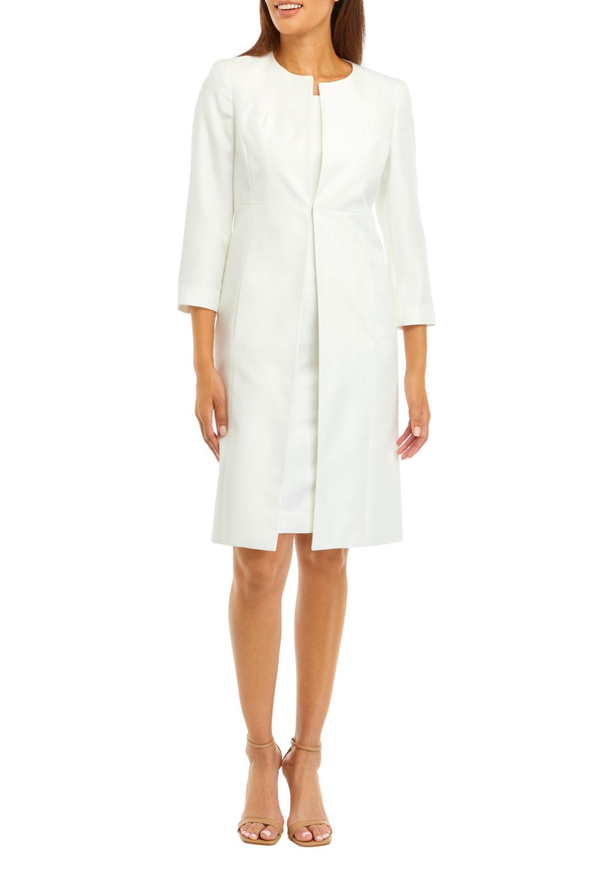 Le Suit TOPPER COAT AND BASIC SHEATH DRESS | Belk