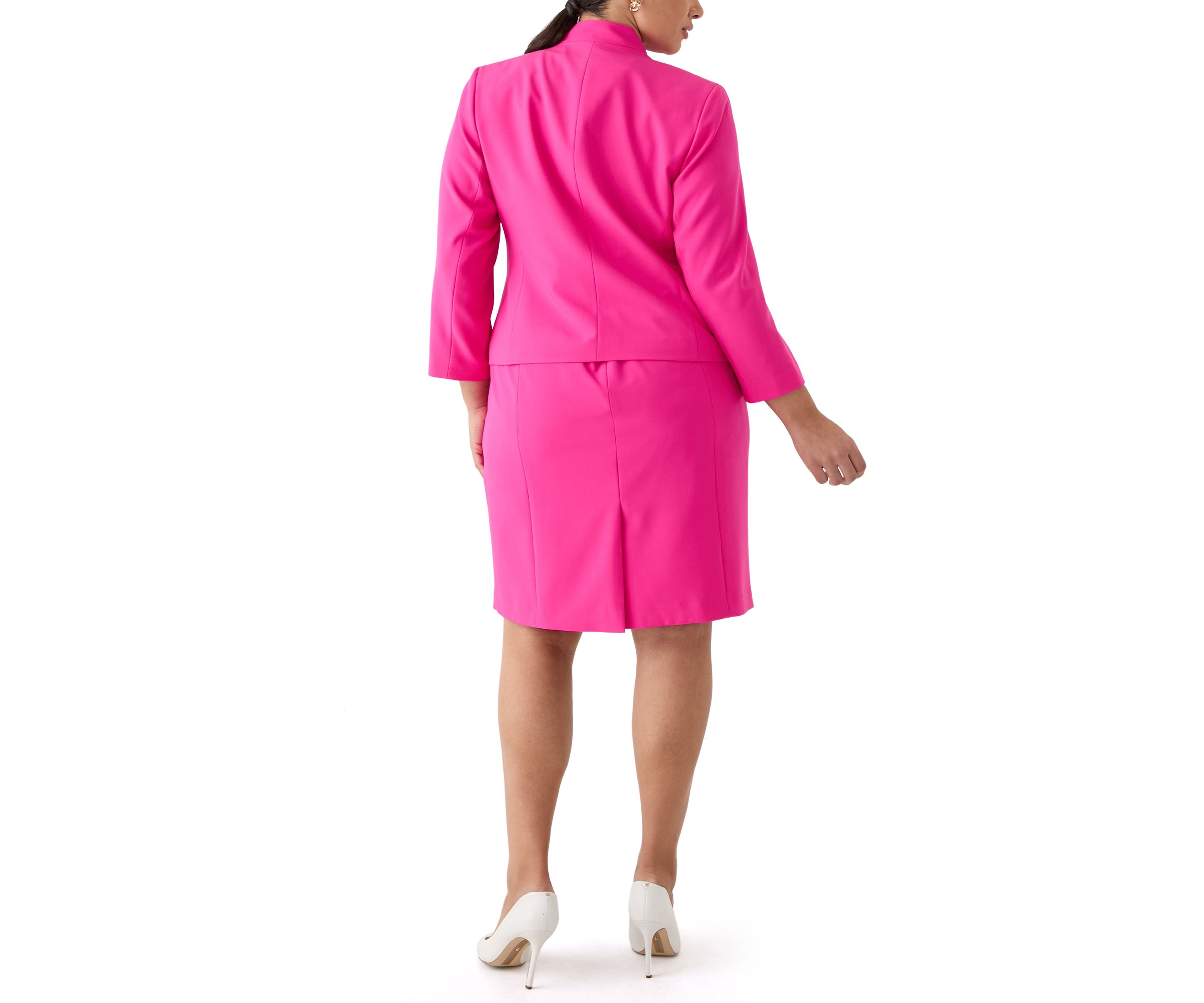 Le Suit Cutout Kissing Jacket & Sheath Dress Suit | Belk