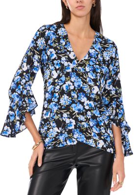 Vince Camuto Women's Long Sleeve Cross Front Blouse | belk