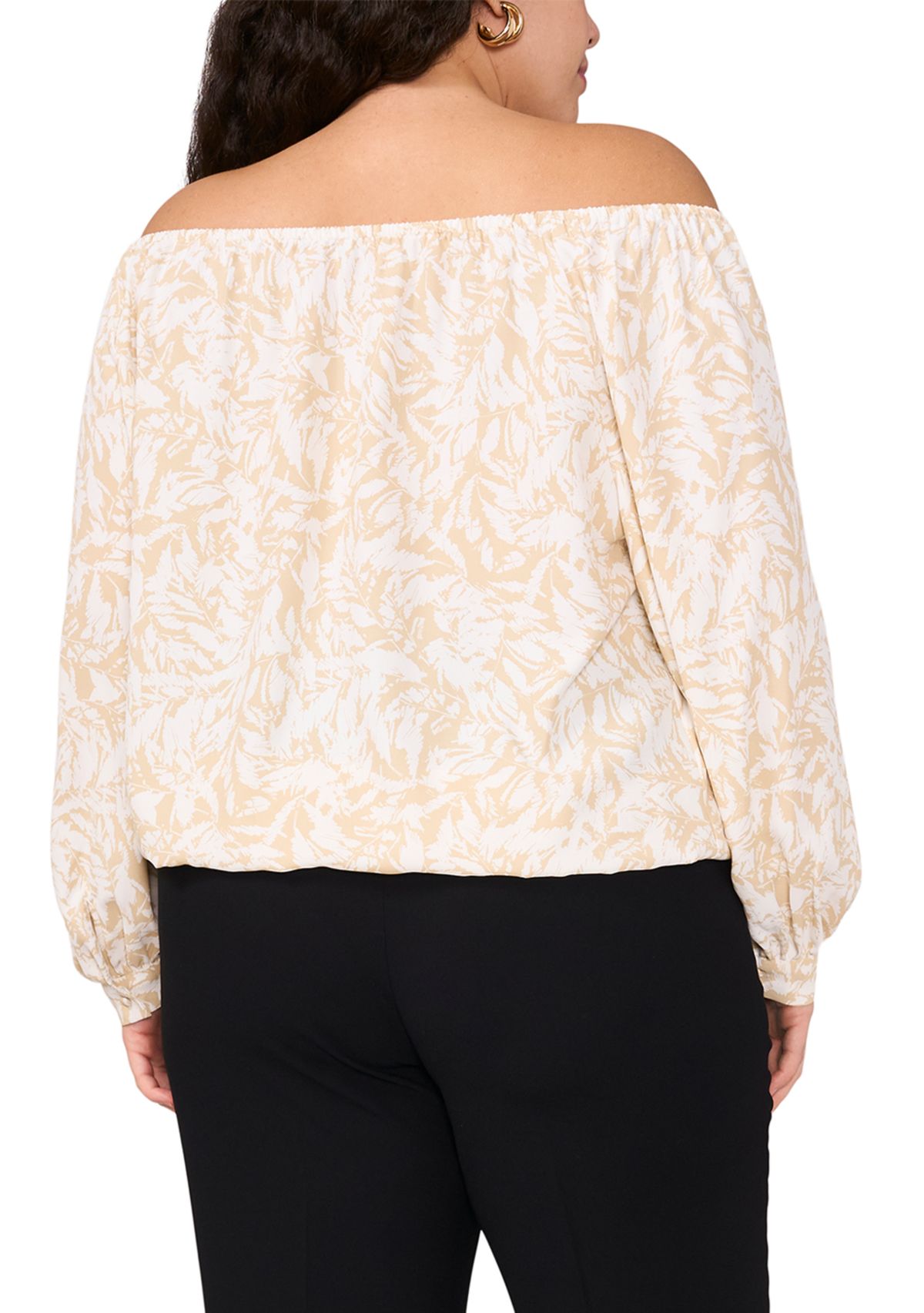 Vince Camuto Plus Size Off the Shoulder Puff Sleeve Blouse | Belk