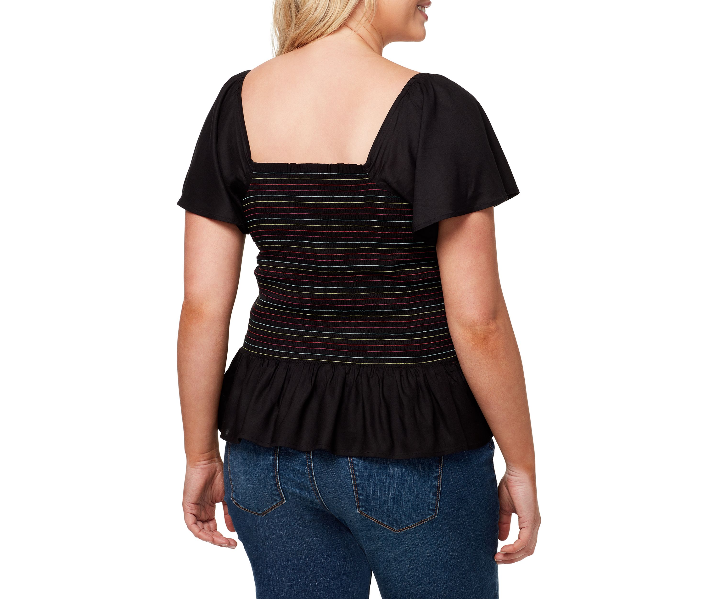Jessica Simpson Plus Size Marie Smocked Top | Belk