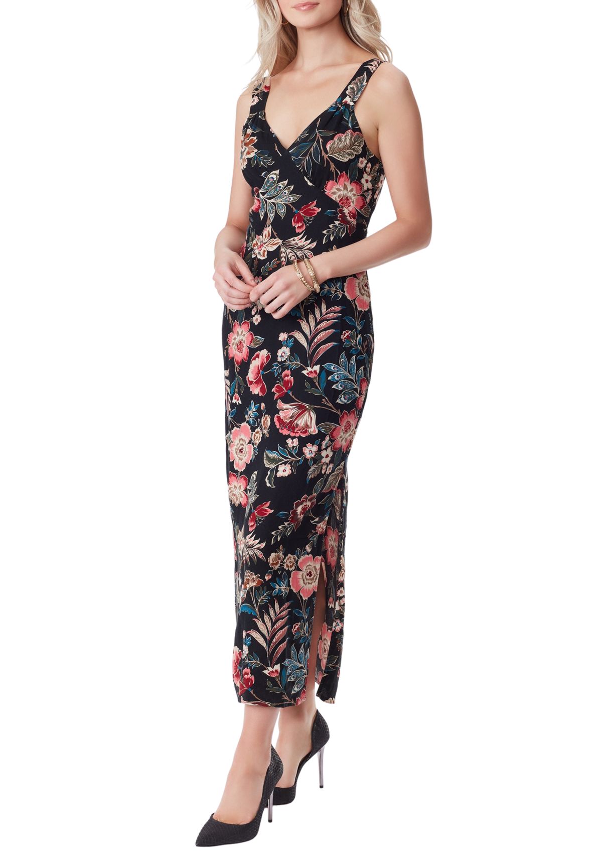 Jessica Simpson Rosalyn Long Sleeve Maxi Dress | Belk