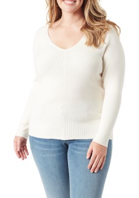 Jessica Simpson Plus Size V-Neck Sweater | belk