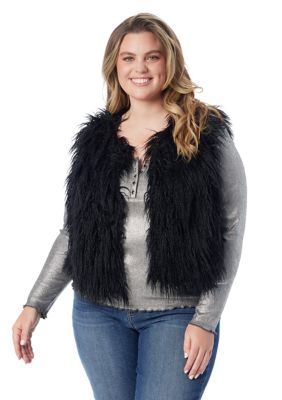 Jessica Simpson Plus Size Faux Fur Vest | belk