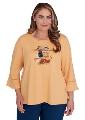 Alfred Dunner Plus Size Classics Mr. and Mrs. Scarecrow Top | belk